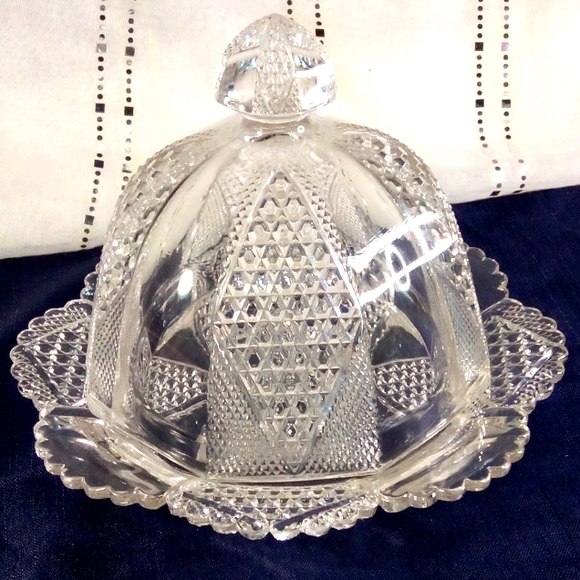 EAPG | Dining | Vintage Eapg Covered Butter Dish | Poshmark